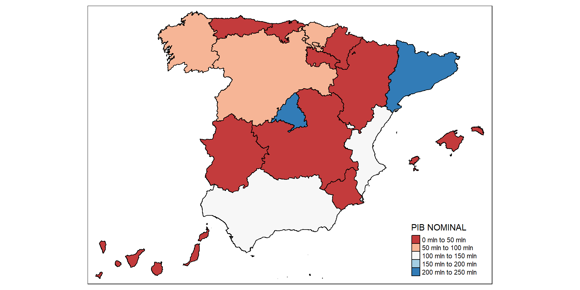 Sintra Bajo - Análisis general de las regiones de España